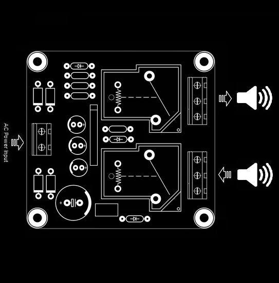 Dual Channel Speaker Protection Board 30A